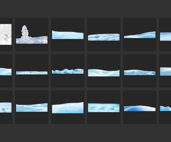 ArtStation - 50 Natural White Snow Digital Overlays, Feet Ground, Snow ...