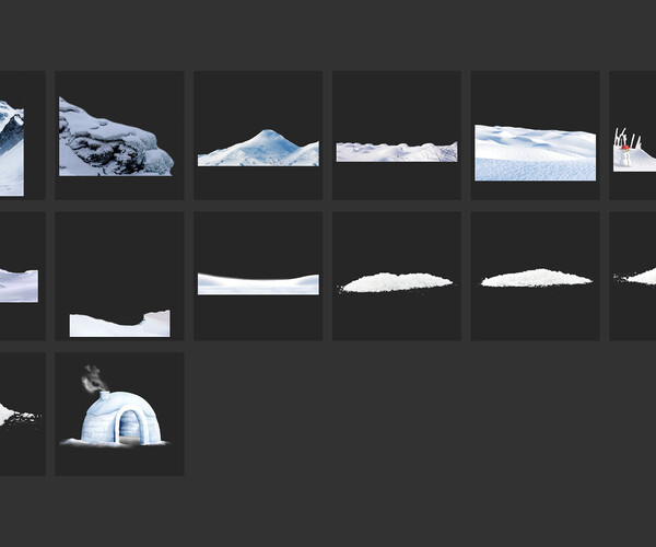 ArtStation - 50 Natural White Snow Digital Overlays, Feet Ground, Snow ...
