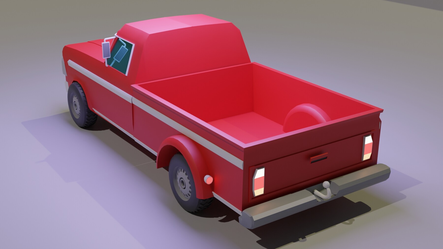 ArtStation - Ford F100 Pickup Truck Low-poly 3D model | Game Assets
