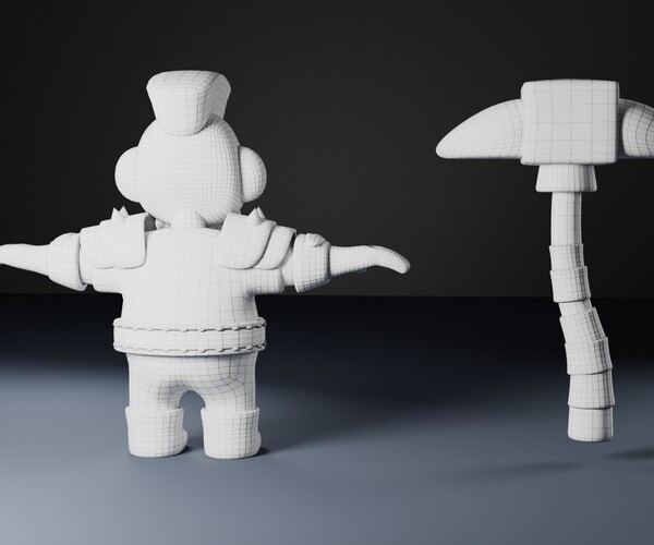 ArtStation - Hobbit Character Stylized Low-poly 3D model | Game Assets