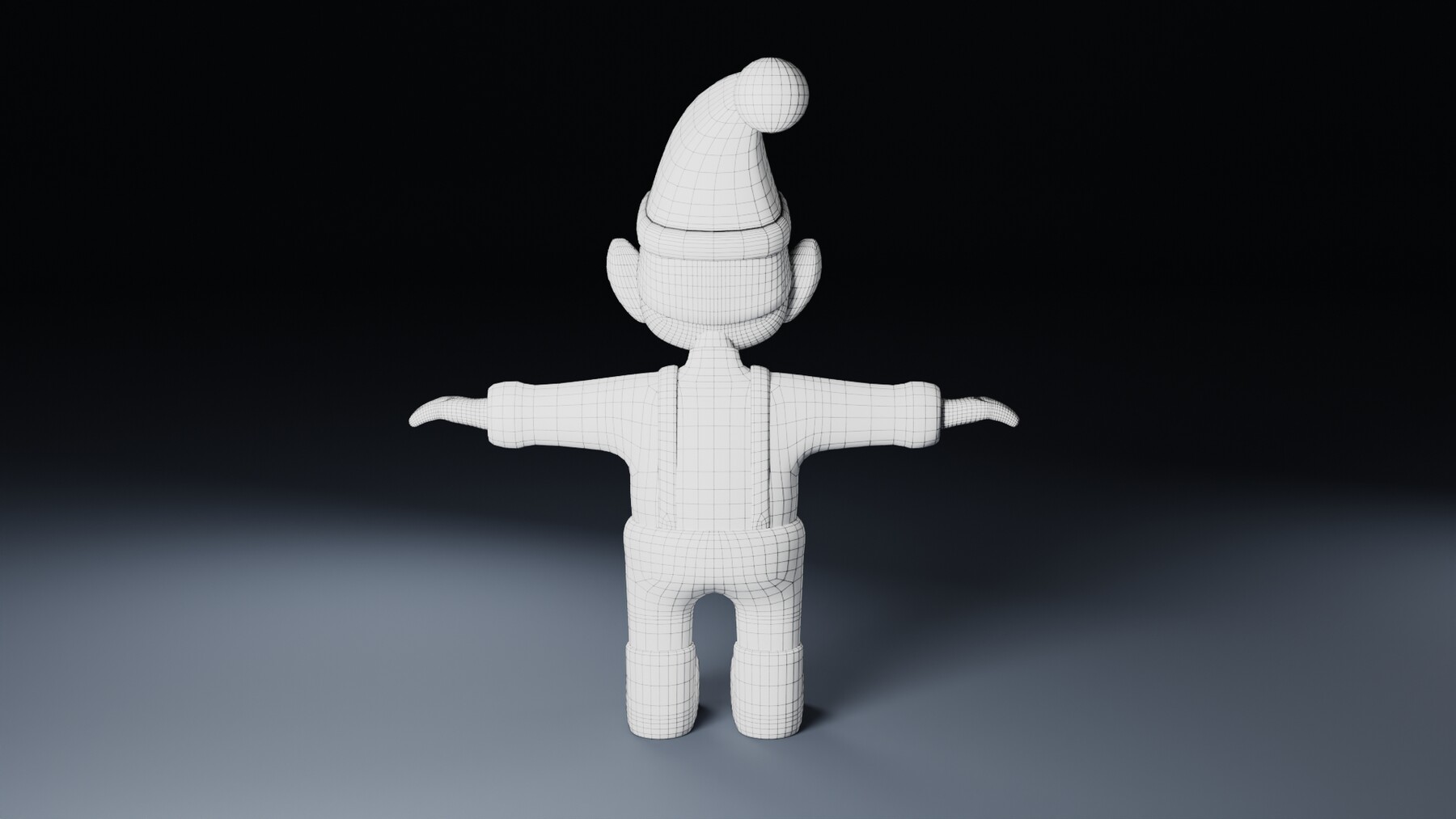 ArtStation - Toon Style Christmas Elf Character Low-poly 3D model ...