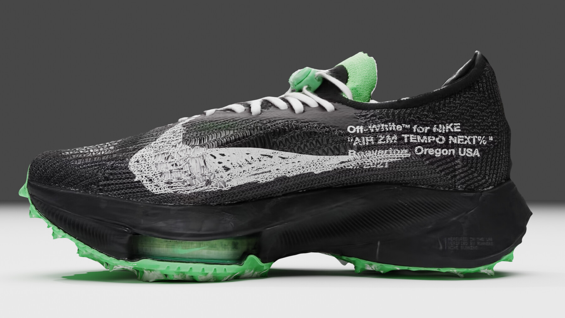 ArtStation - Nike Air Zoom Tempo NEXT% Flyknit Off-White Black Scream ...