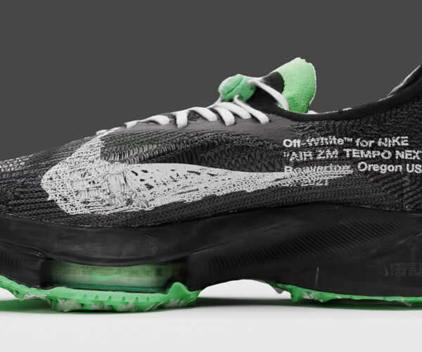 ArtStation - Nike Air Zoom Tempo NEXT% Flyknit Off-White Black Scream ...