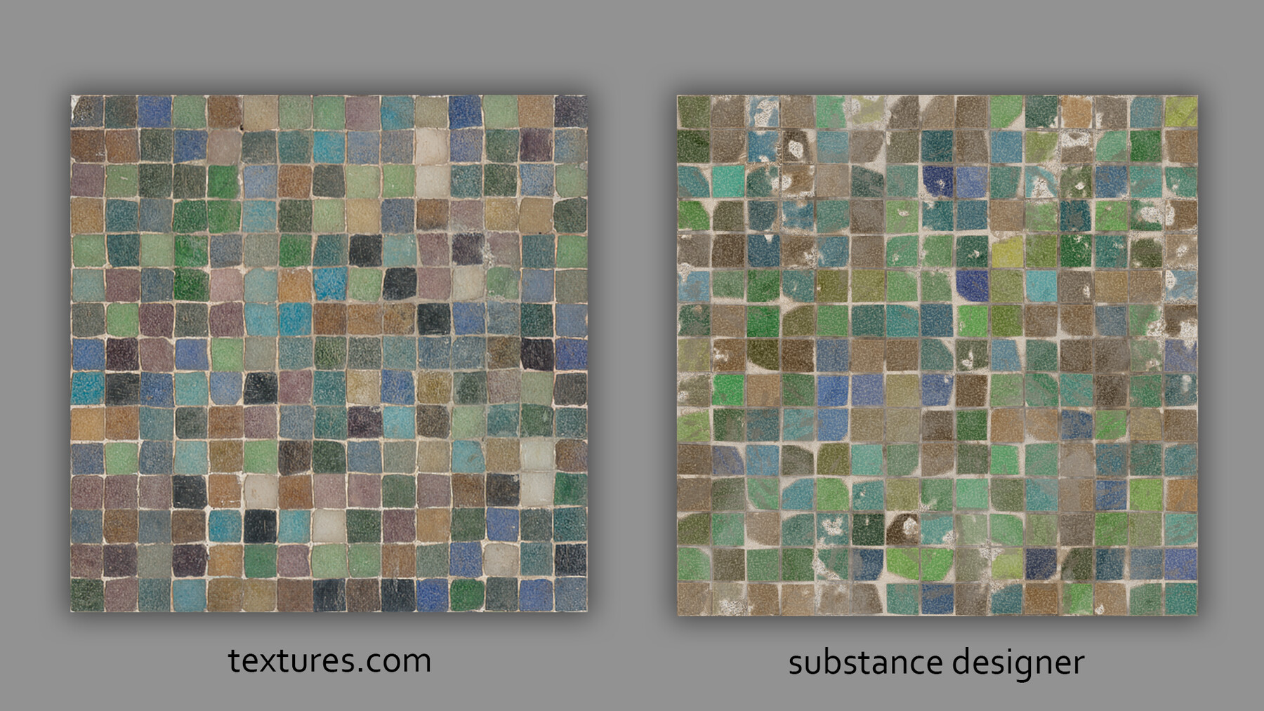 ArtStation - PBR - DIRTY TILES - 4K MATERIAL + SBS GRAPH | Game Assets