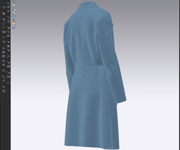 ArtStation - Women Coat, marvelous designer,clo3d | Resources