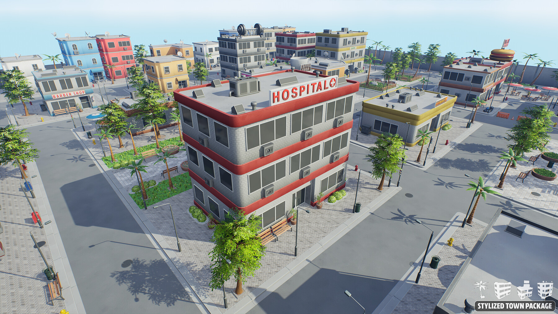 ArtStation - Stylized Town Package | Game Assets