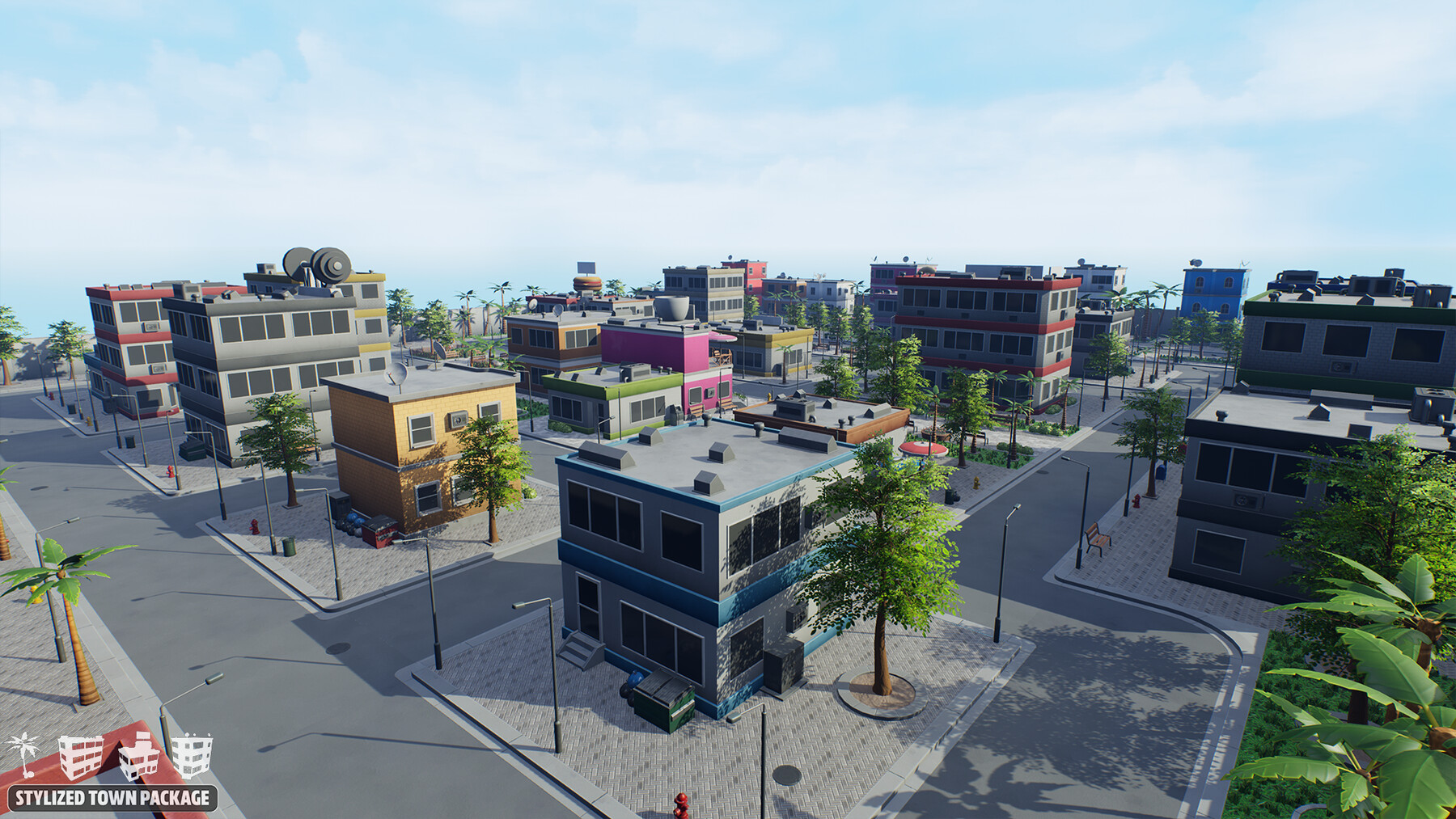 ArtStation - Stylized Town Package | Game Assets