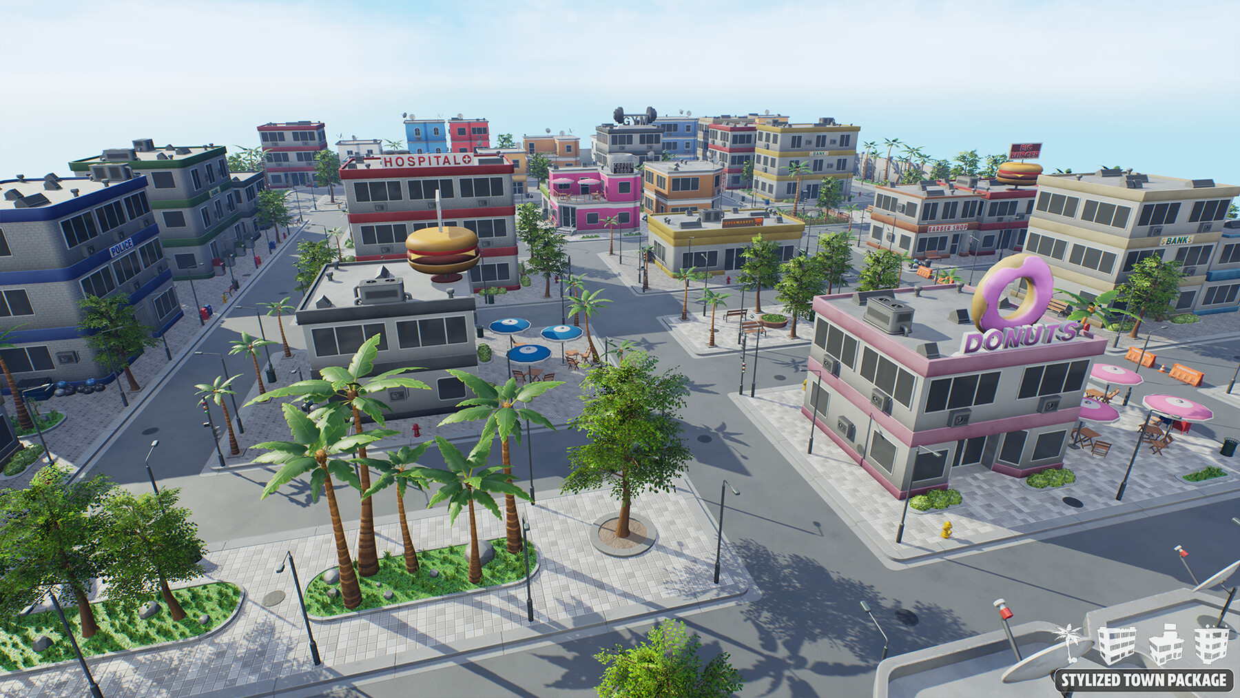 ArtStation - Stylized Town Package | Game Assets