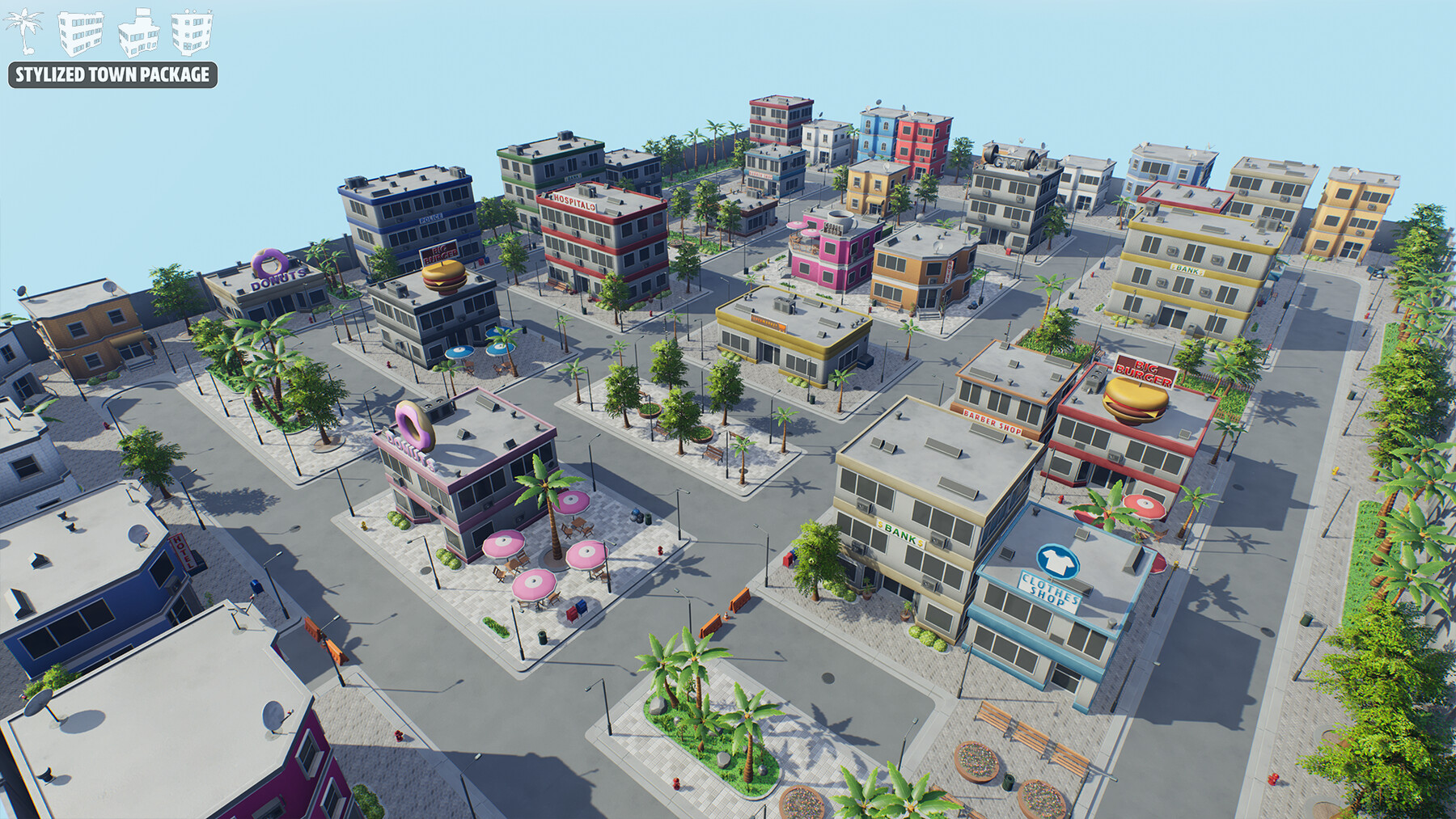 ArtStation - Stylized Town Package | Game Assets