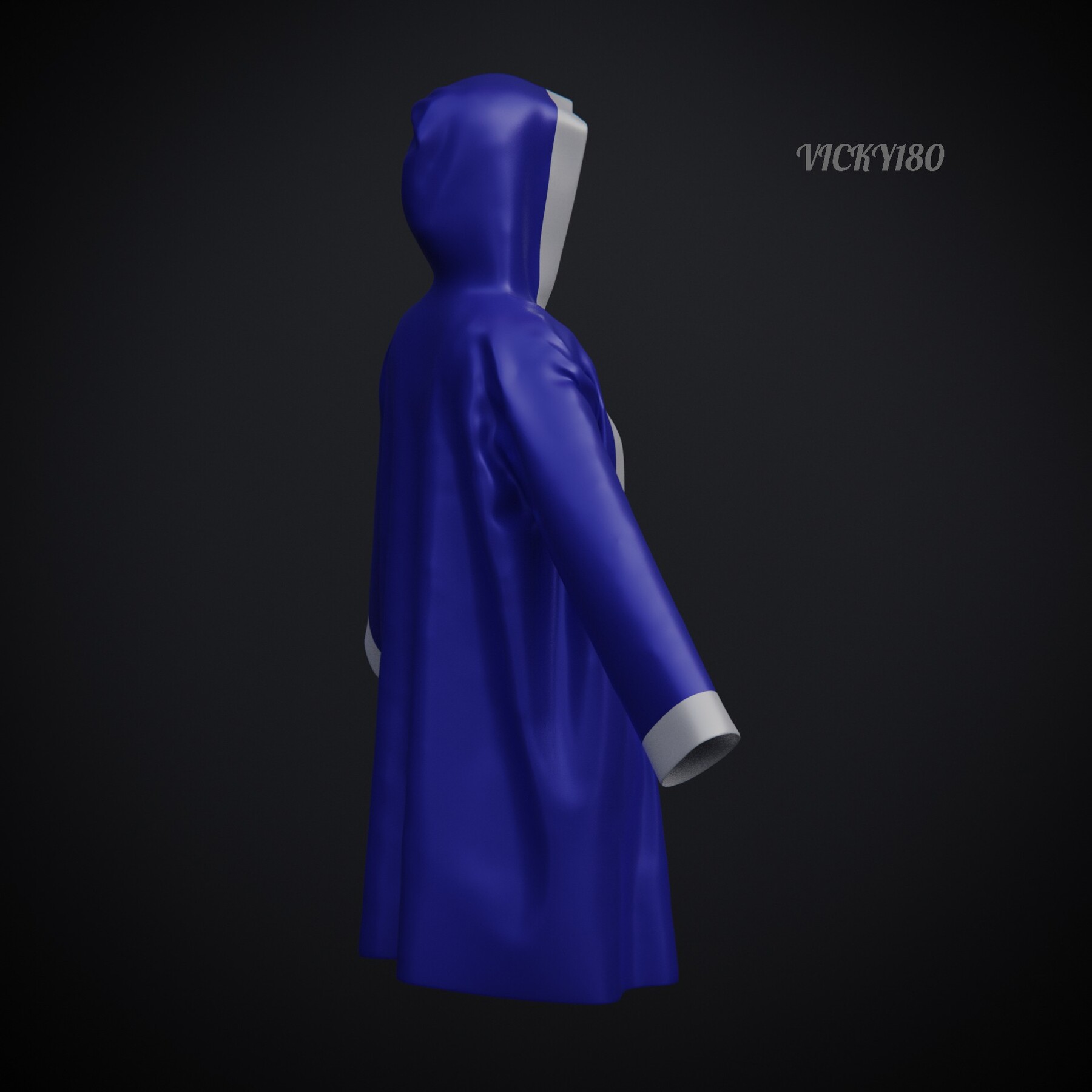 ArtStation - Female Boxer Outfit - Shorts Set and Robe 3D model | Resources