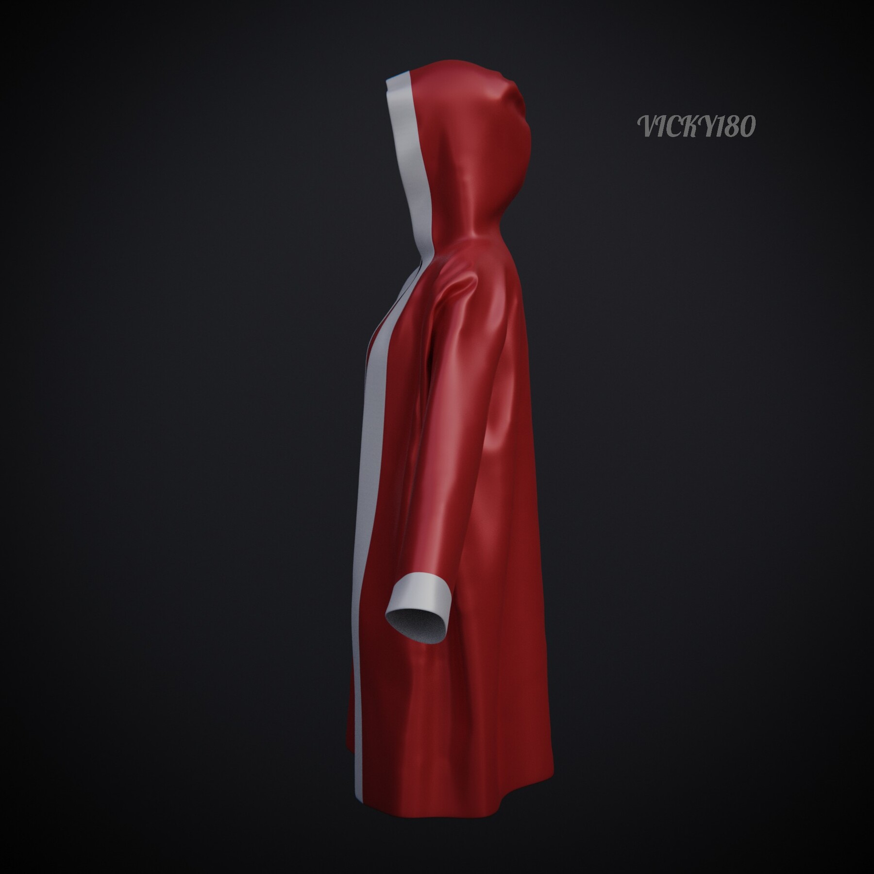 ArtStation - Female Boxer Outfit - Shorts Set and Robe 3D model | Resources