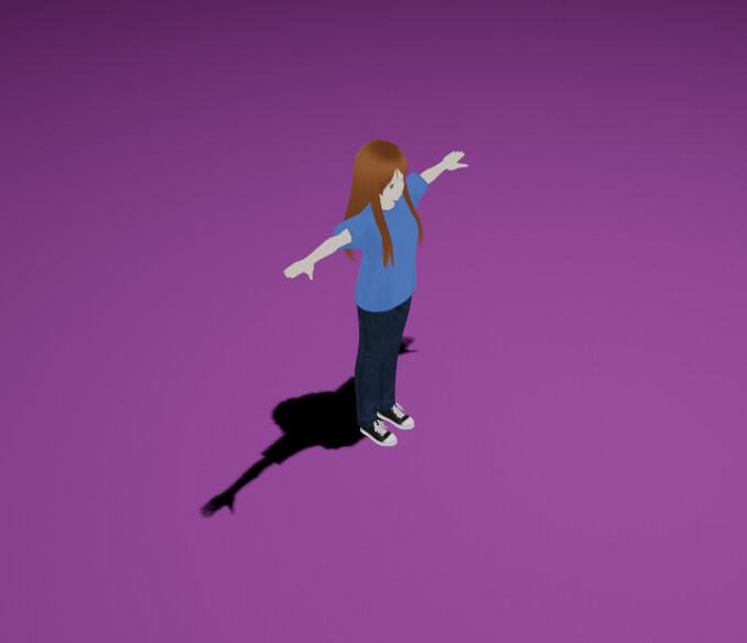 ArtStation - Anime Girl Character - Basic Style 3 | Game Assets