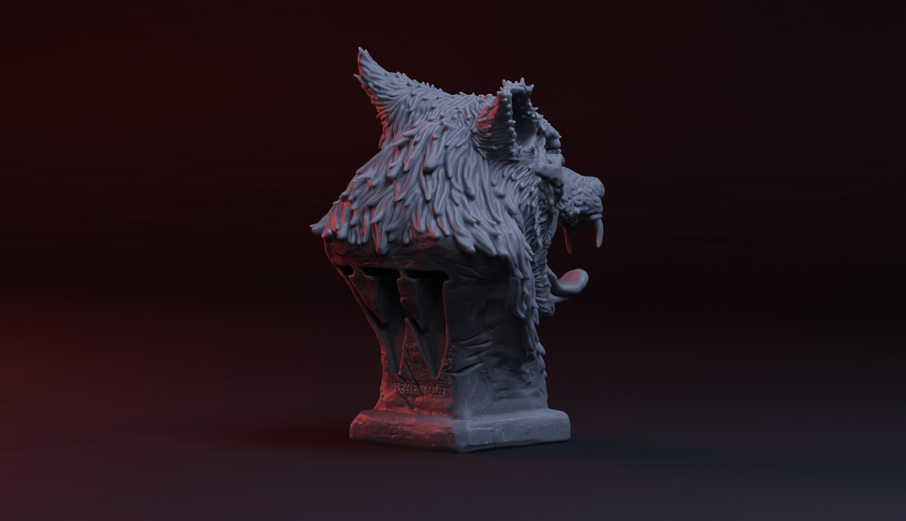 ArtStation - Werewolf STL - Presupported for 3D Print | Resources
