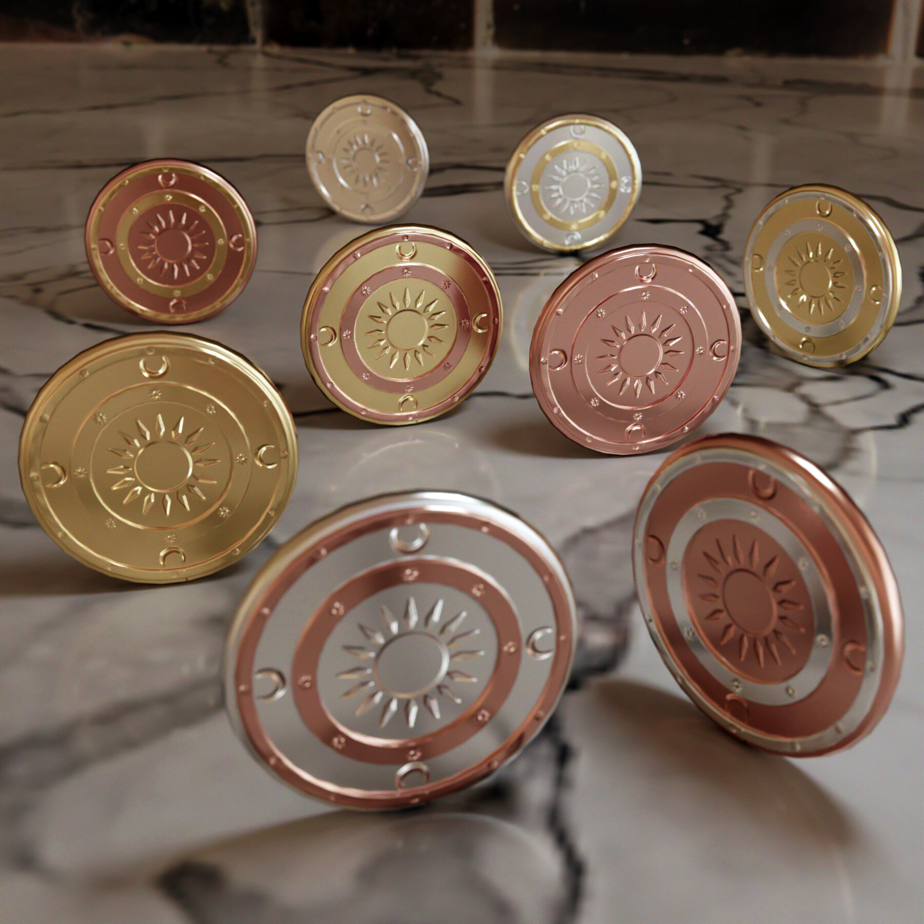 ArtStation - Metallic Coins Pack01 | Game Assets