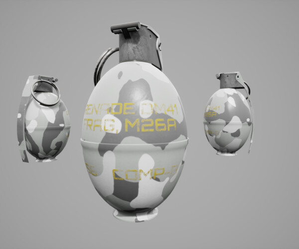 ArtStation - Frag Grenade - Plus extra skins | Game Assets