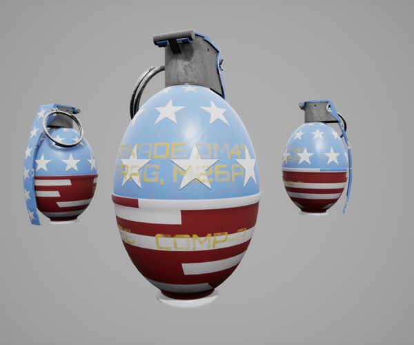 ArtStation - Frag Grenade - Plus extra skins | Game Assets
