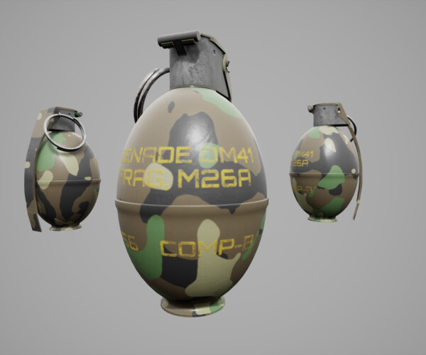 ArtStation - Frag Grenade - Plus extra skins | Game Assets