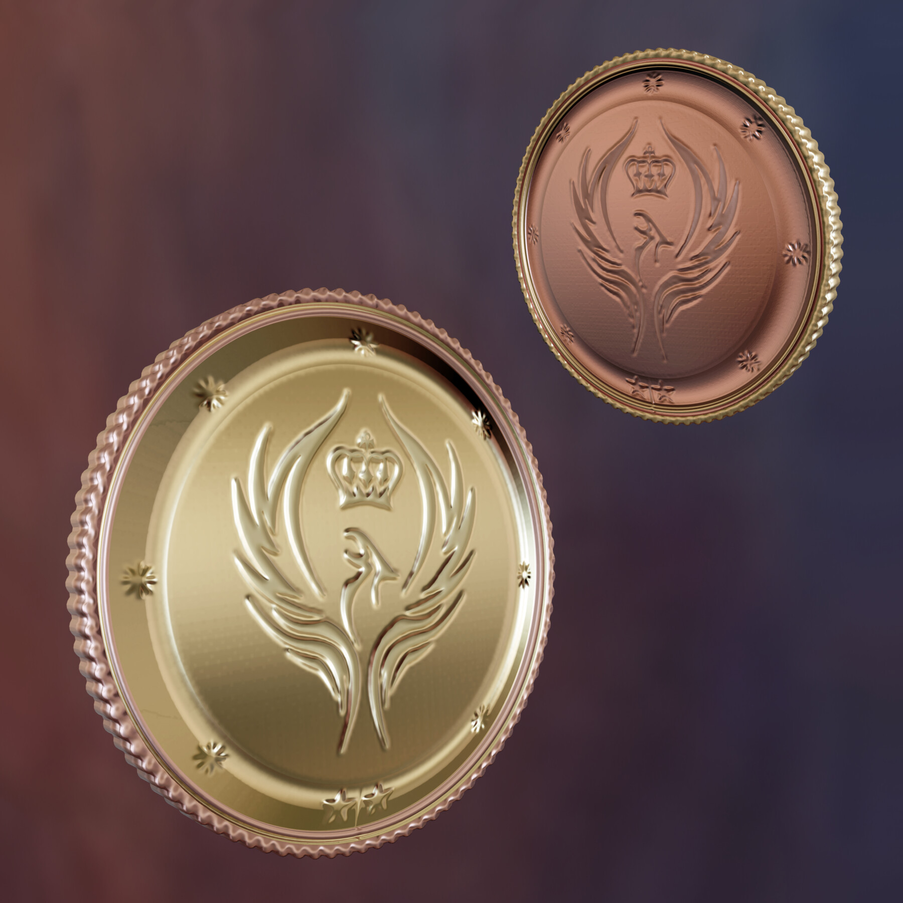 ArtStation - Metallic Coins Pack02 | Game Assets