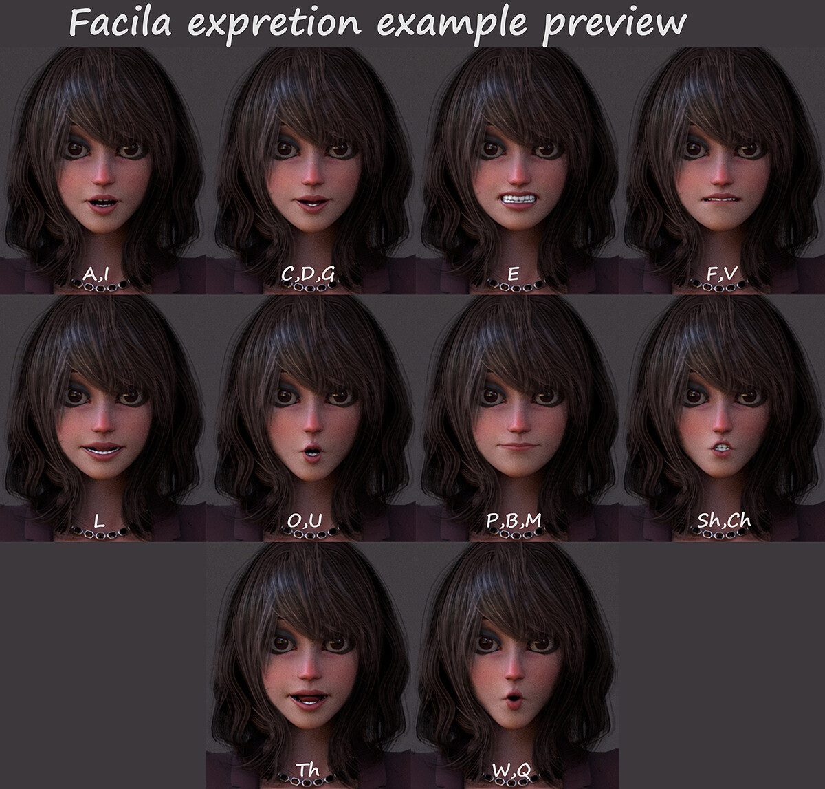 ArtStation - Angela Cartoon character with 2 outfit | Game Assets