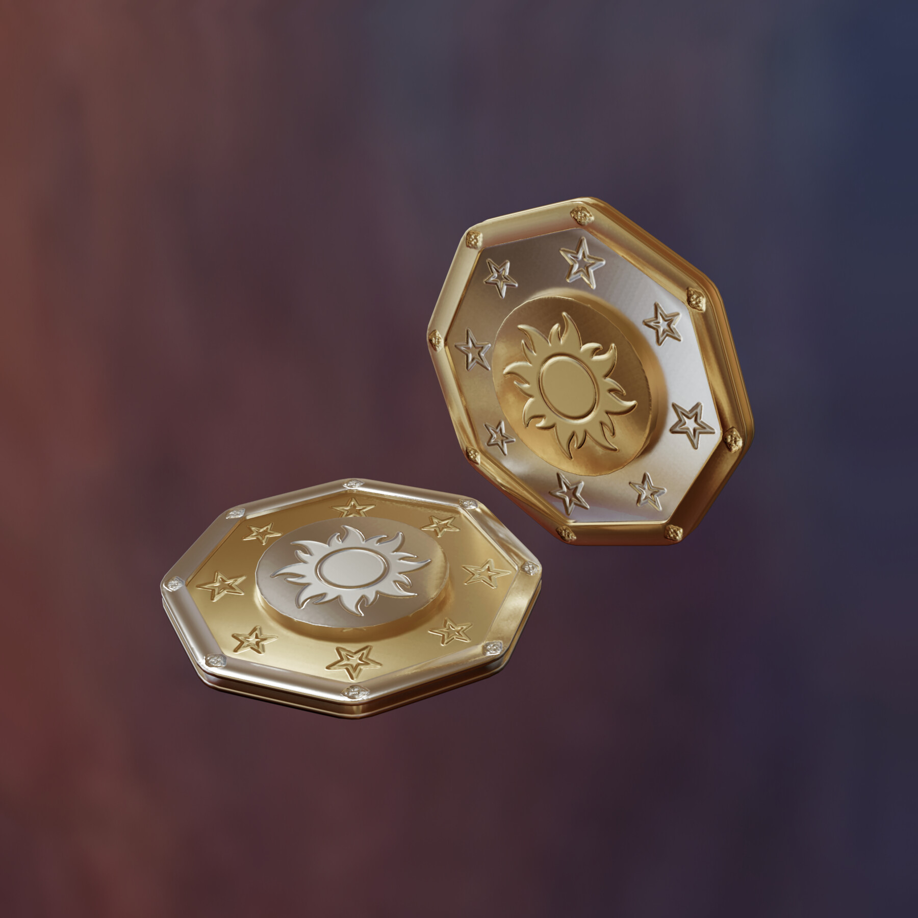 ArtStation - Metallic Coins Pack05 | Game Assets