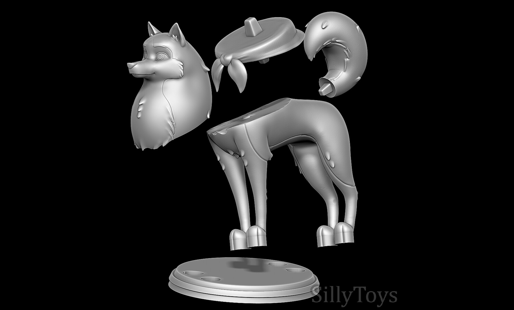 ArtStation - Jenna - Balto 3D print model | Resources