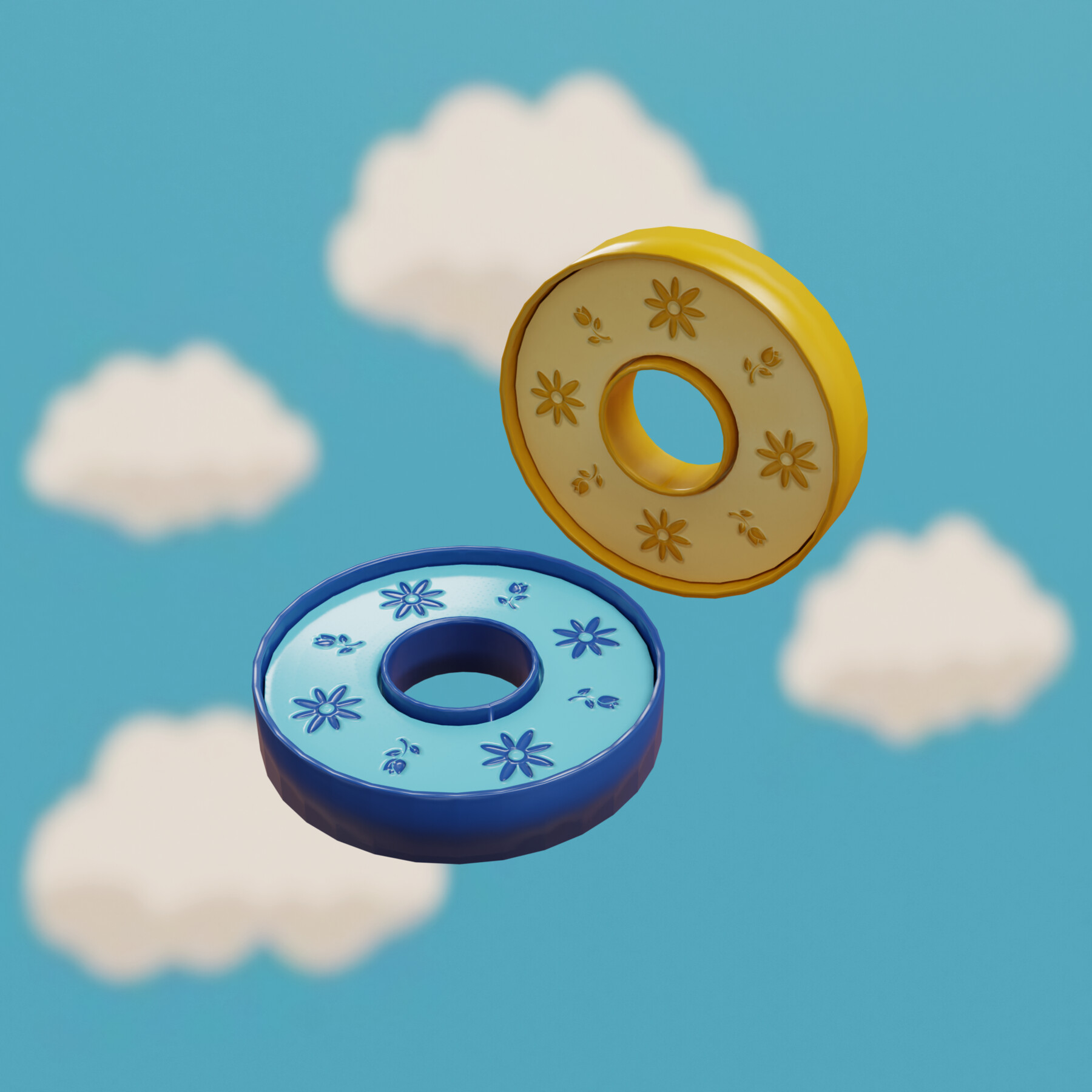 ArtStation - Cartoon Coins Pack01 | Game Assets