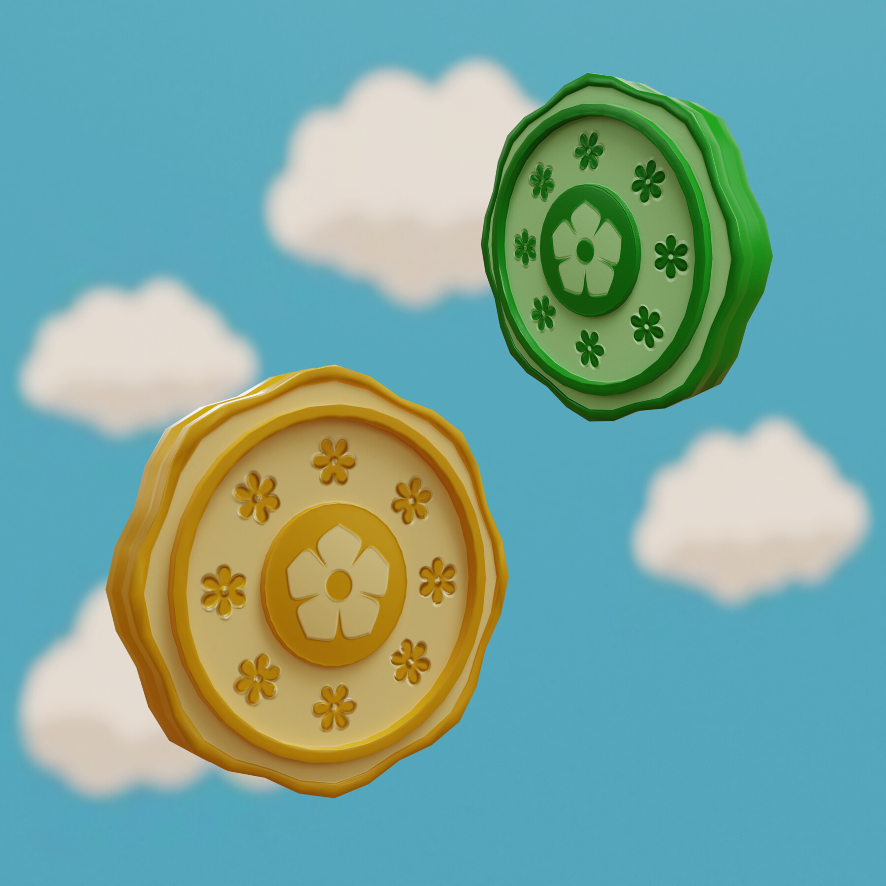 ArtStation - Cartoon Coins Pack02 | Game Assets