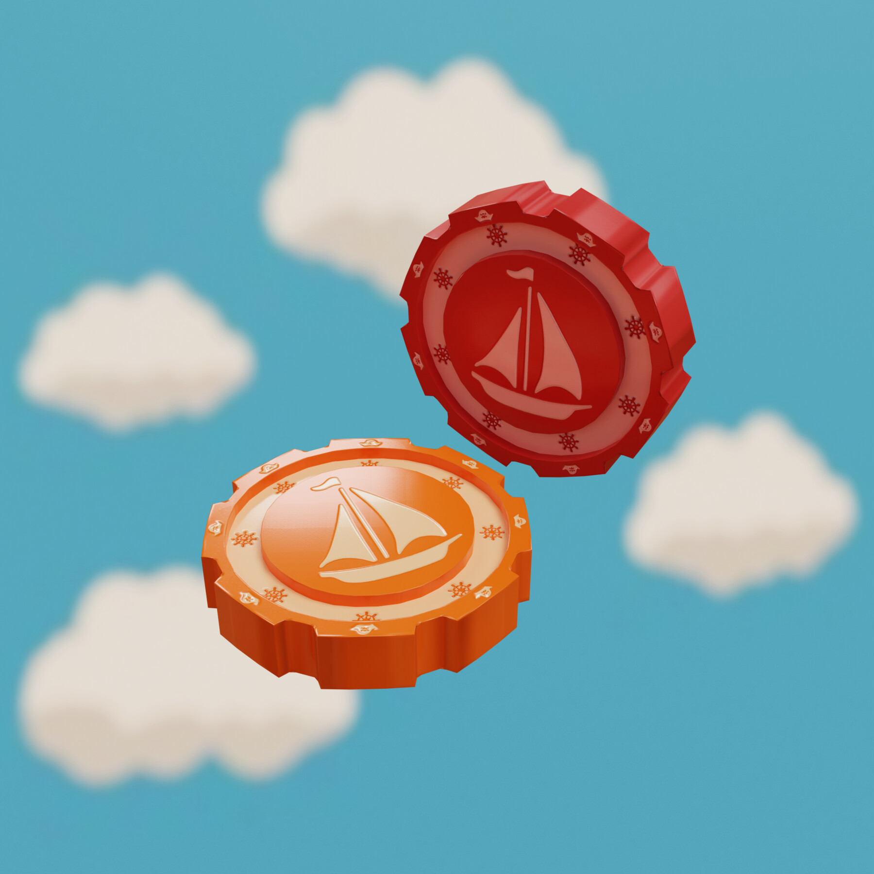 ArtStation - Cartoon Coins Pack03 | Game Assets