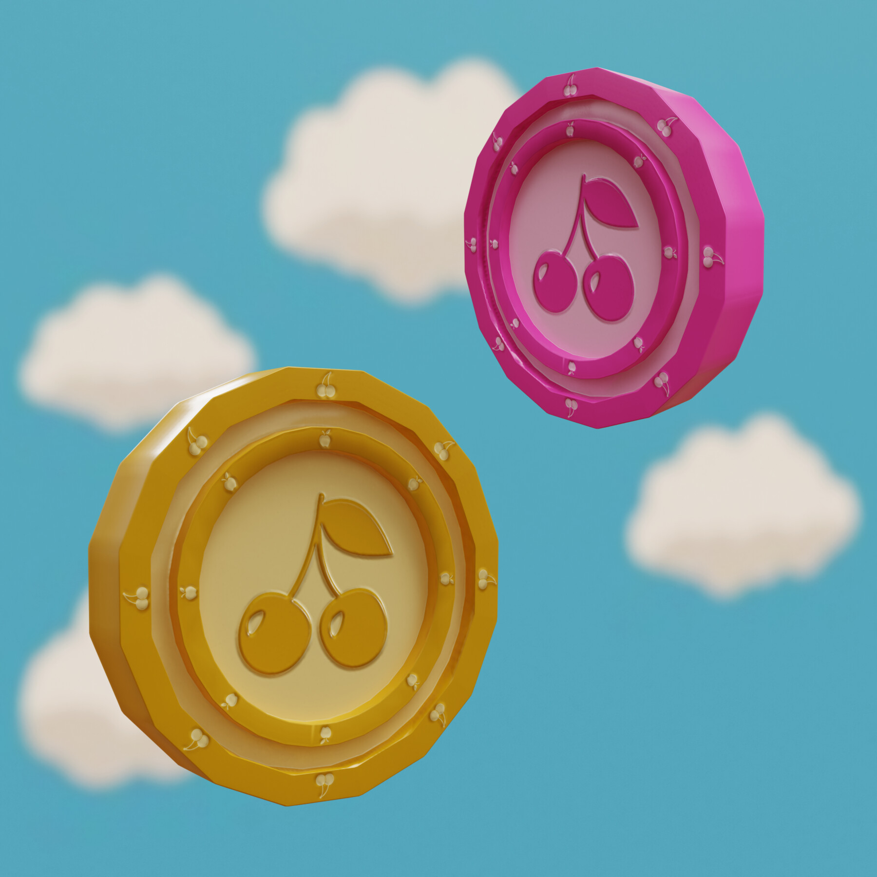 ArtStation - Cartoon Coins Pack04 | Game Assets