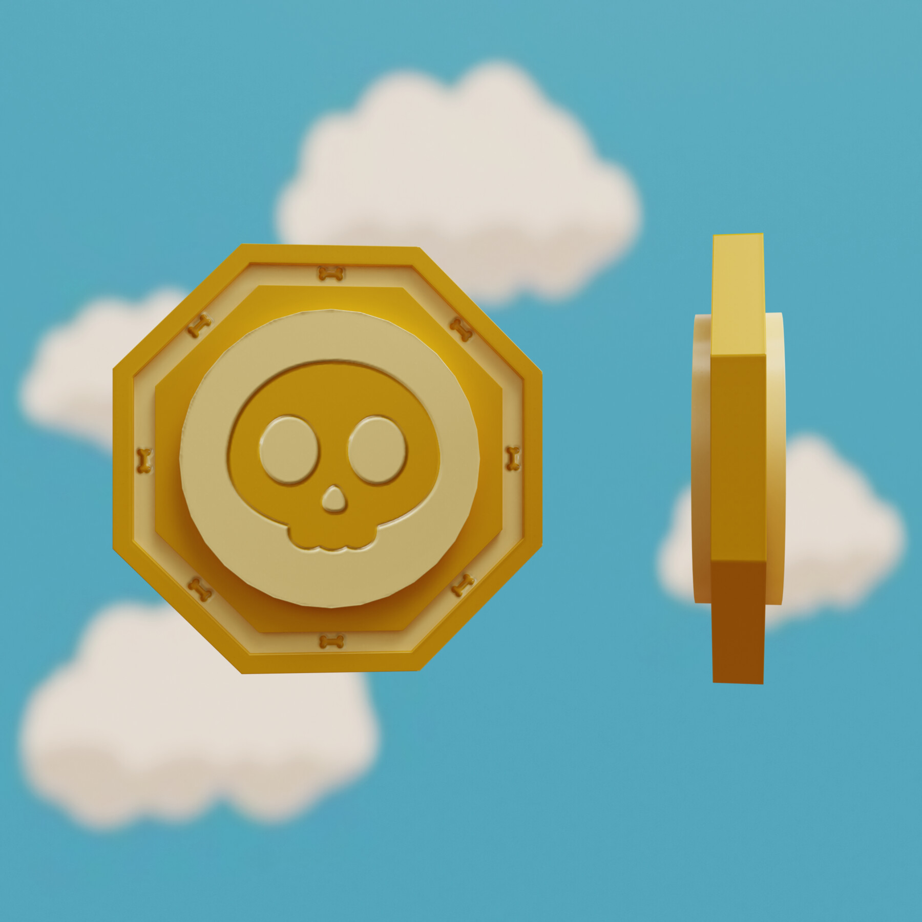 ArtStation - Cartoon Coins Pack04 | Game Assets