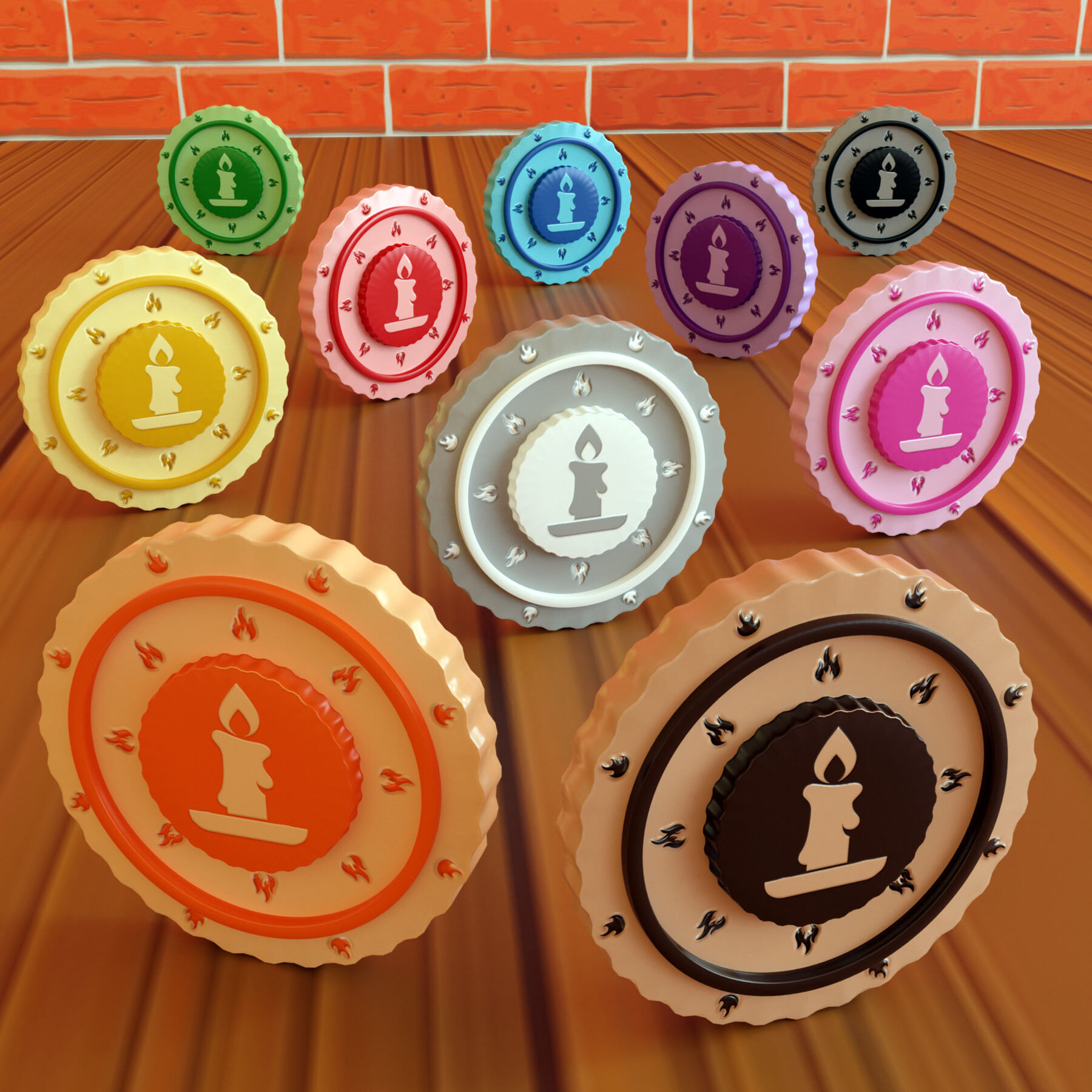 ArtStation - Cartoon Coins Pack04 | Game Assets