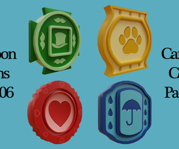 ArtStation - Cartoon Coins Pack06 | Game Assets