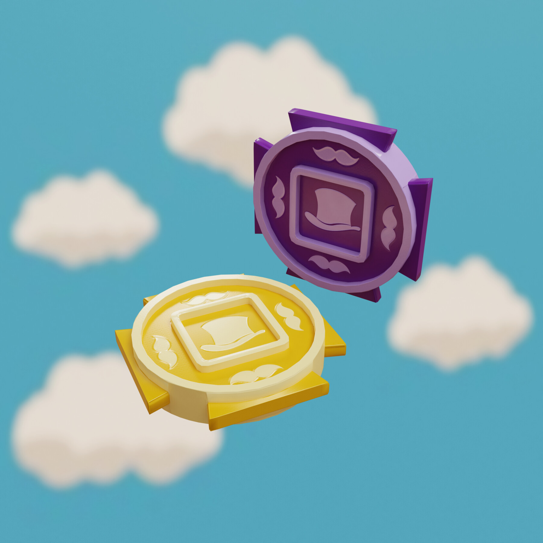 ArtStation - Cartoon Coins Pack06 | Game Assets