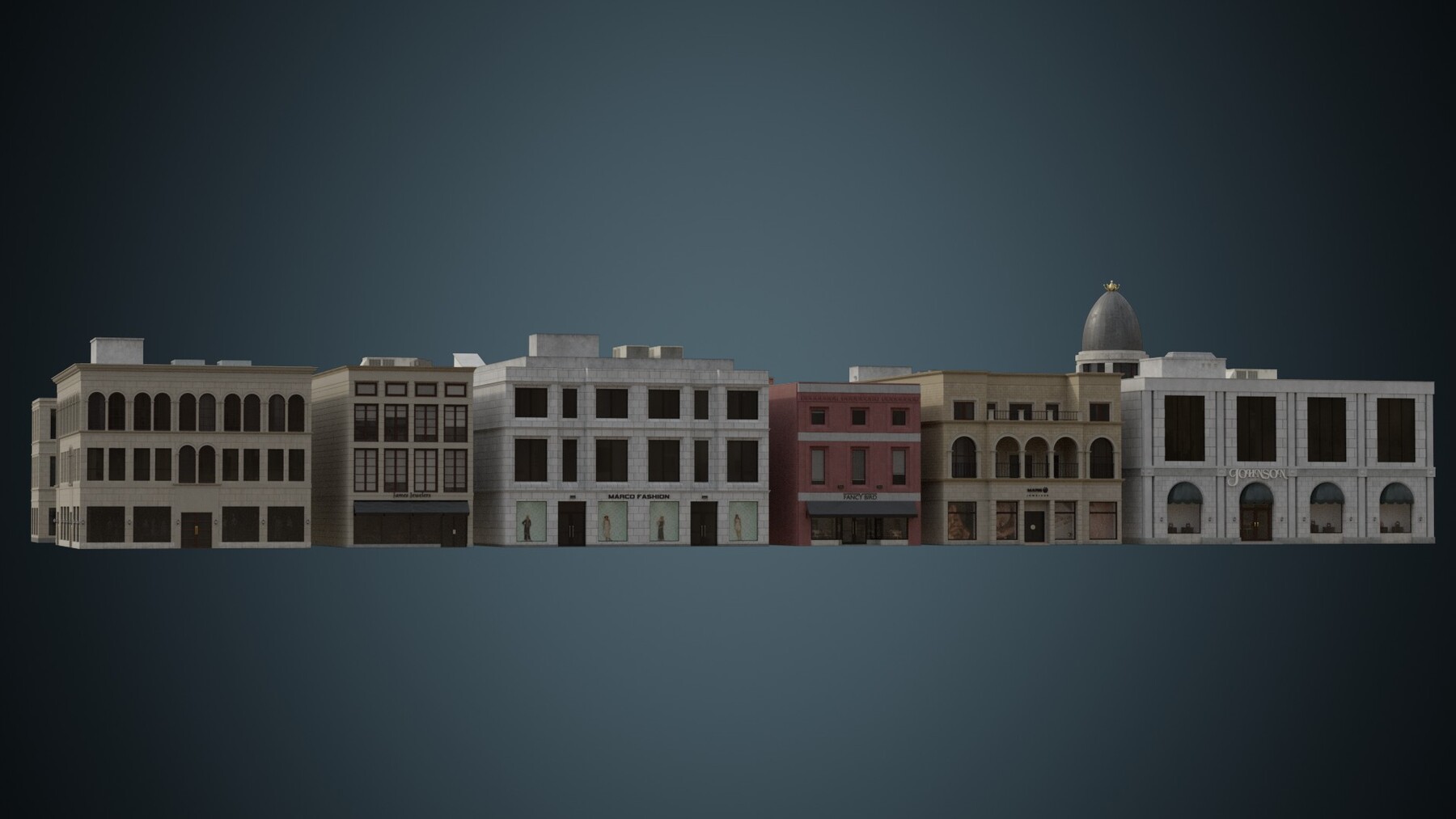 ArtStation - Buildings Collection 3 | Game Assets