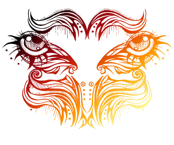 ArtStation - XFunk Demonic Face Tattoos (Vector, PNG, Brushes) | Brushes