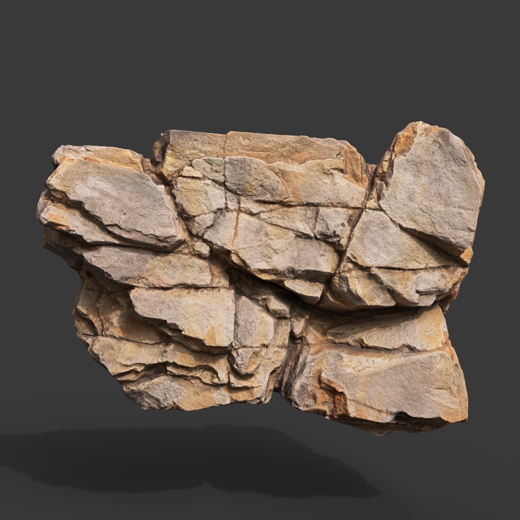 ArtStation - High Poly Yellow Cliff Face Modular 221208 - Ultra HD 16K ...
