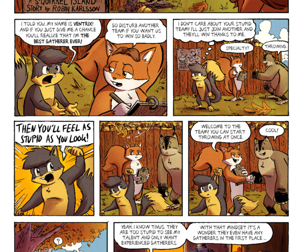 ArtStation - Squirrel Island Comic: A chance for a nut (11 page pdf) | Books & Comics