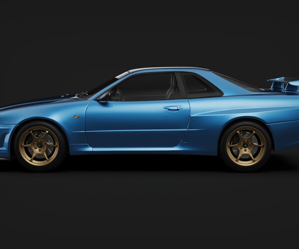 ArtStation - Nissan Skyline R34 | Game Assets