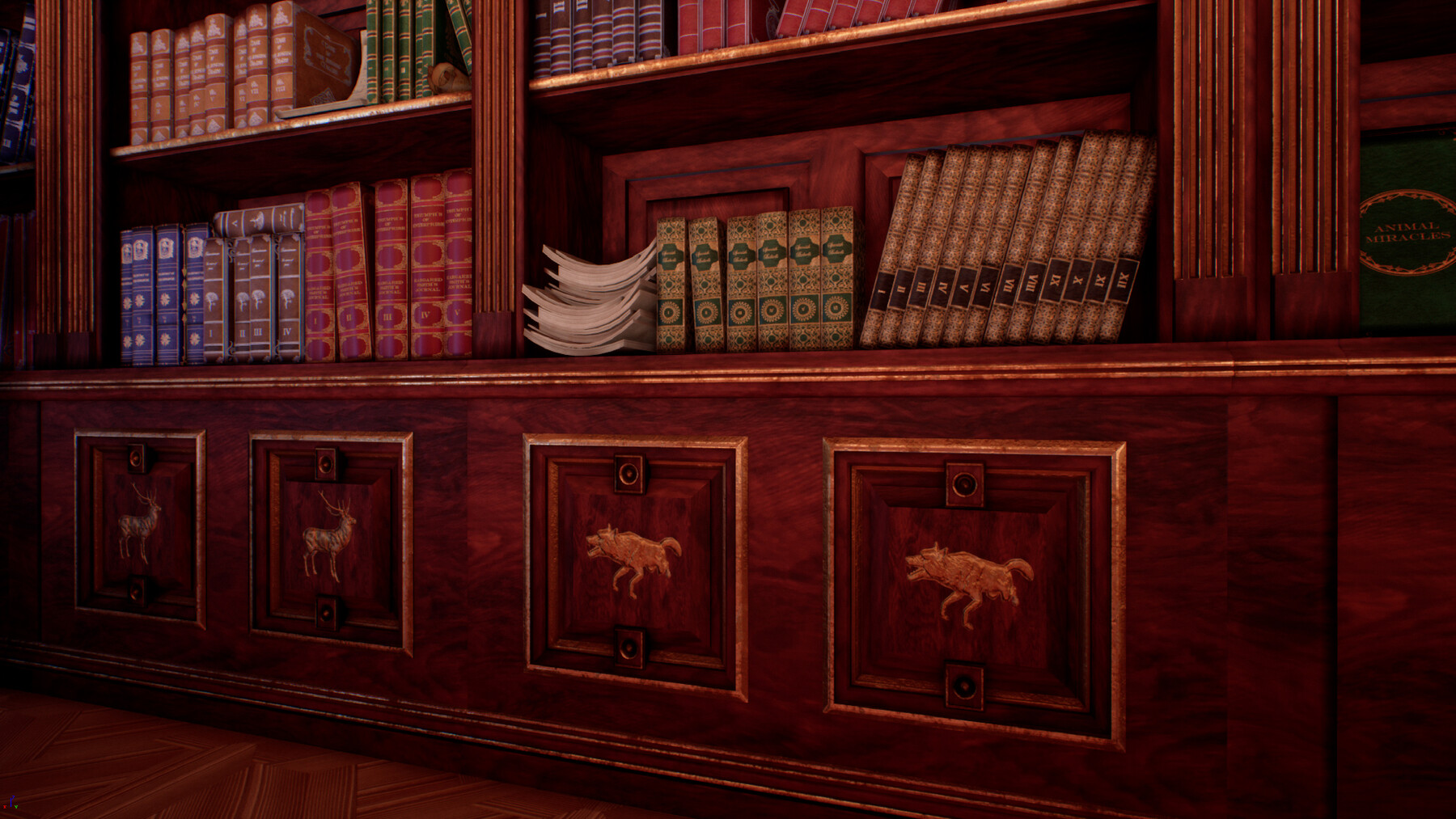 ArtStation - Victorian study room / library interior | Game Assets