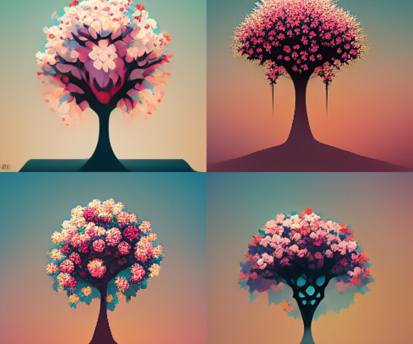 ArtStation - Colorful Tree | Artworks