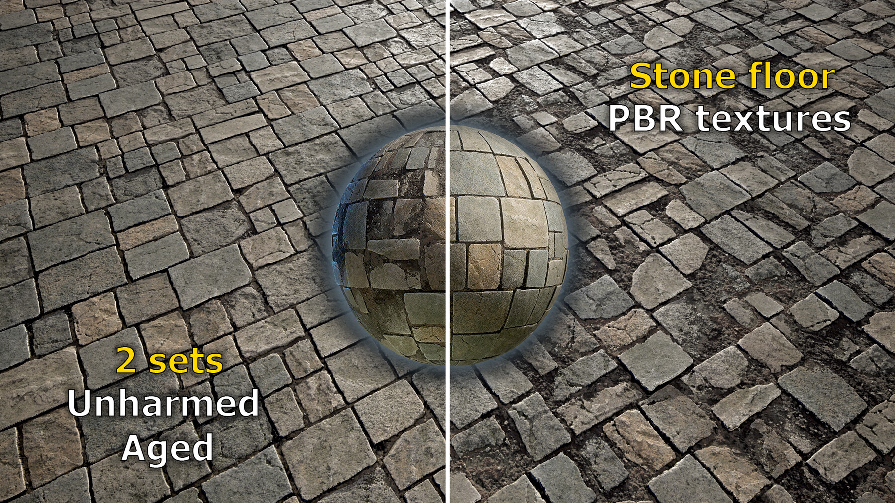 ArtStation - Stone floor tileable PBR textures | Game Assets