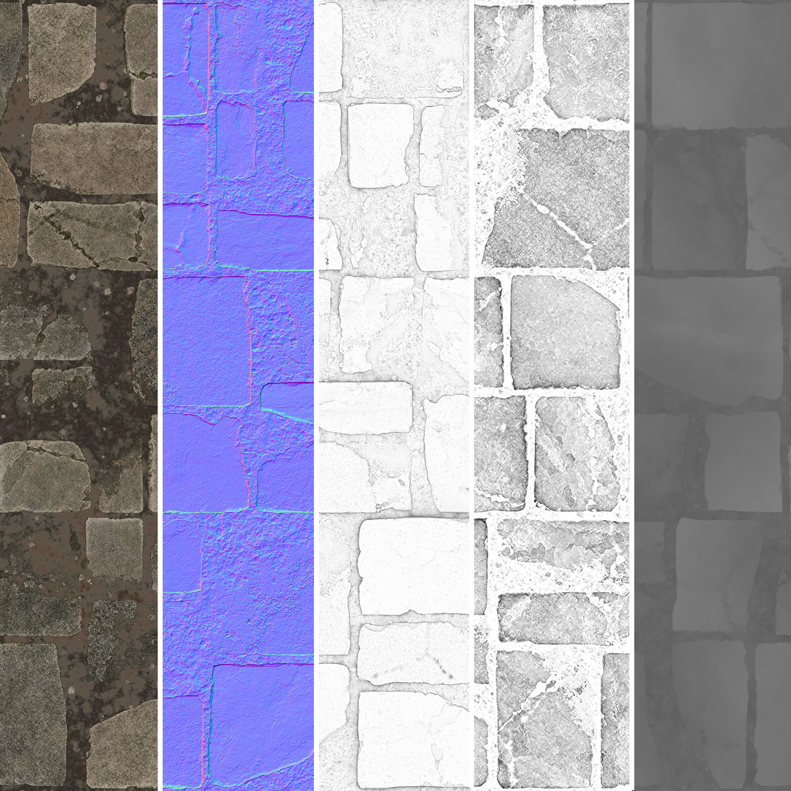 ArtStation - Stone floor tileable PBR textures | Game Assets
