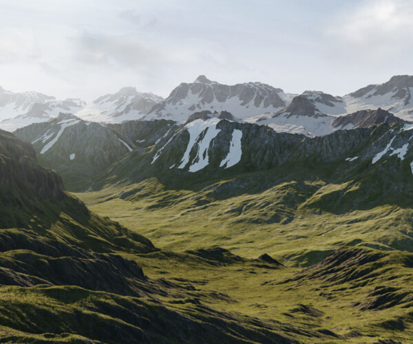 ArtStation - Mountain Displacement Map Pack | Game Assets