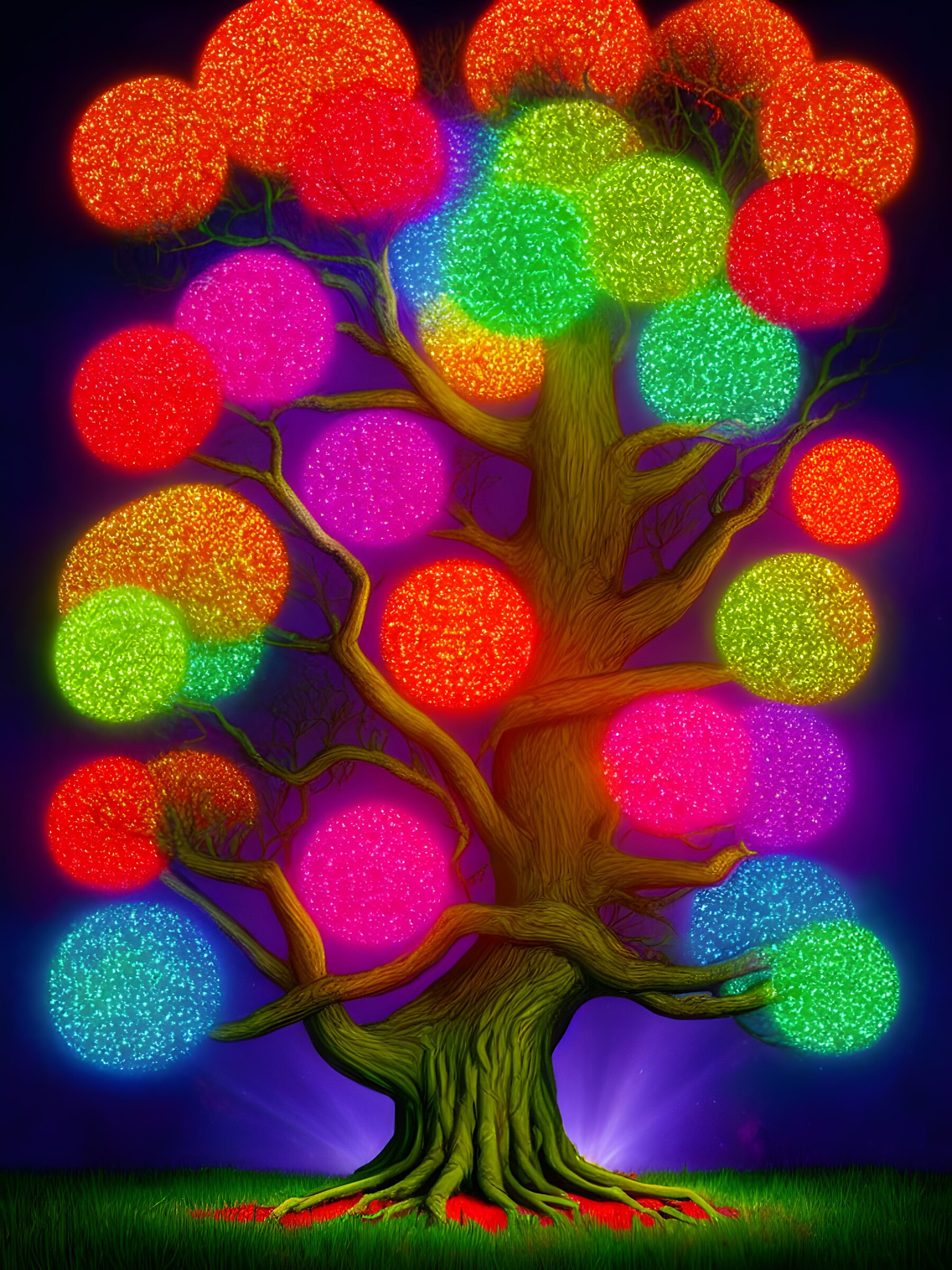 ArtStation - Magical lighted trees pack | Artworks