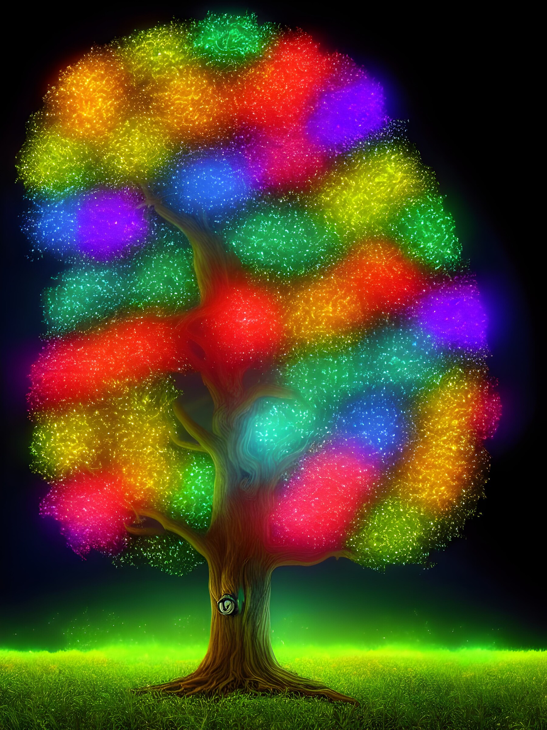 ArtStation - Magical lighted trees pack | Artworks