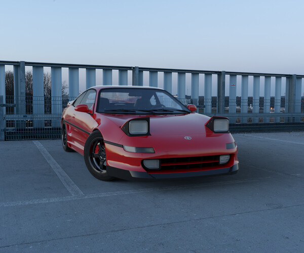 ArtStation - Toyota MR2 SW20 Rev. 2 (1993) - Free 3D Model | Resources