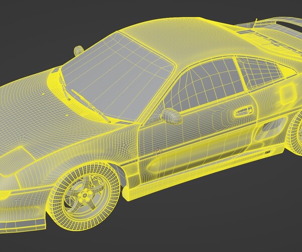 ArtStation - Toyota MR2 SW20 Rev. 2 (1993) - Free 3D Model | Resources