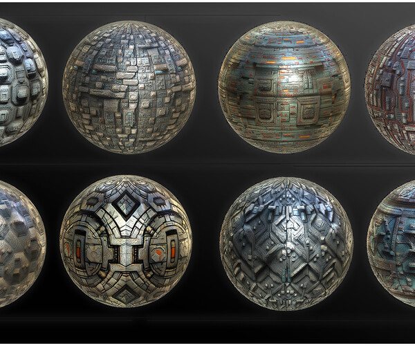 ArtStation - 50 High Quality Sci-Fi Material Bundle | Resources