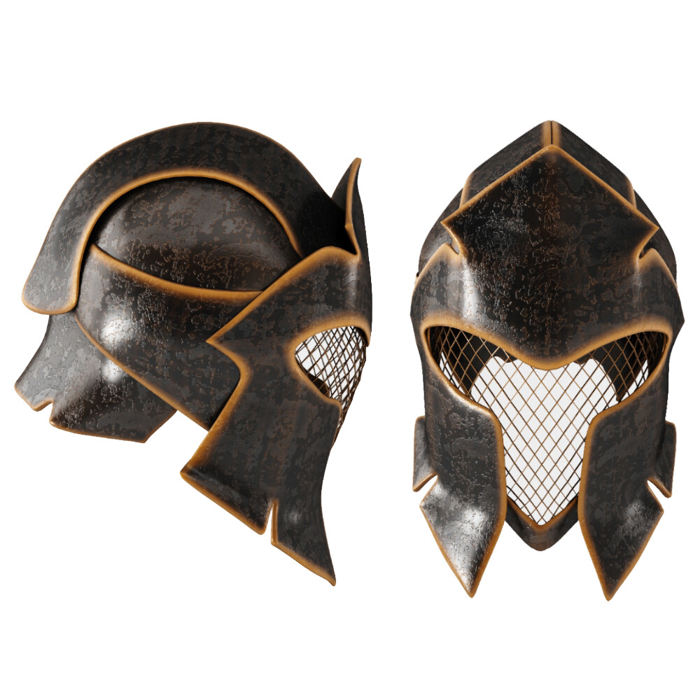 ArtStation - Fantasy helmet (LowPoly) | Resources