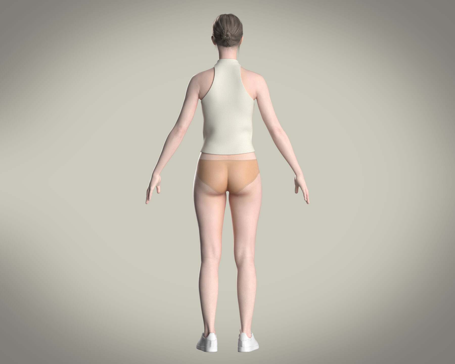 ArtStation - Girls twist front knitted top | Resources